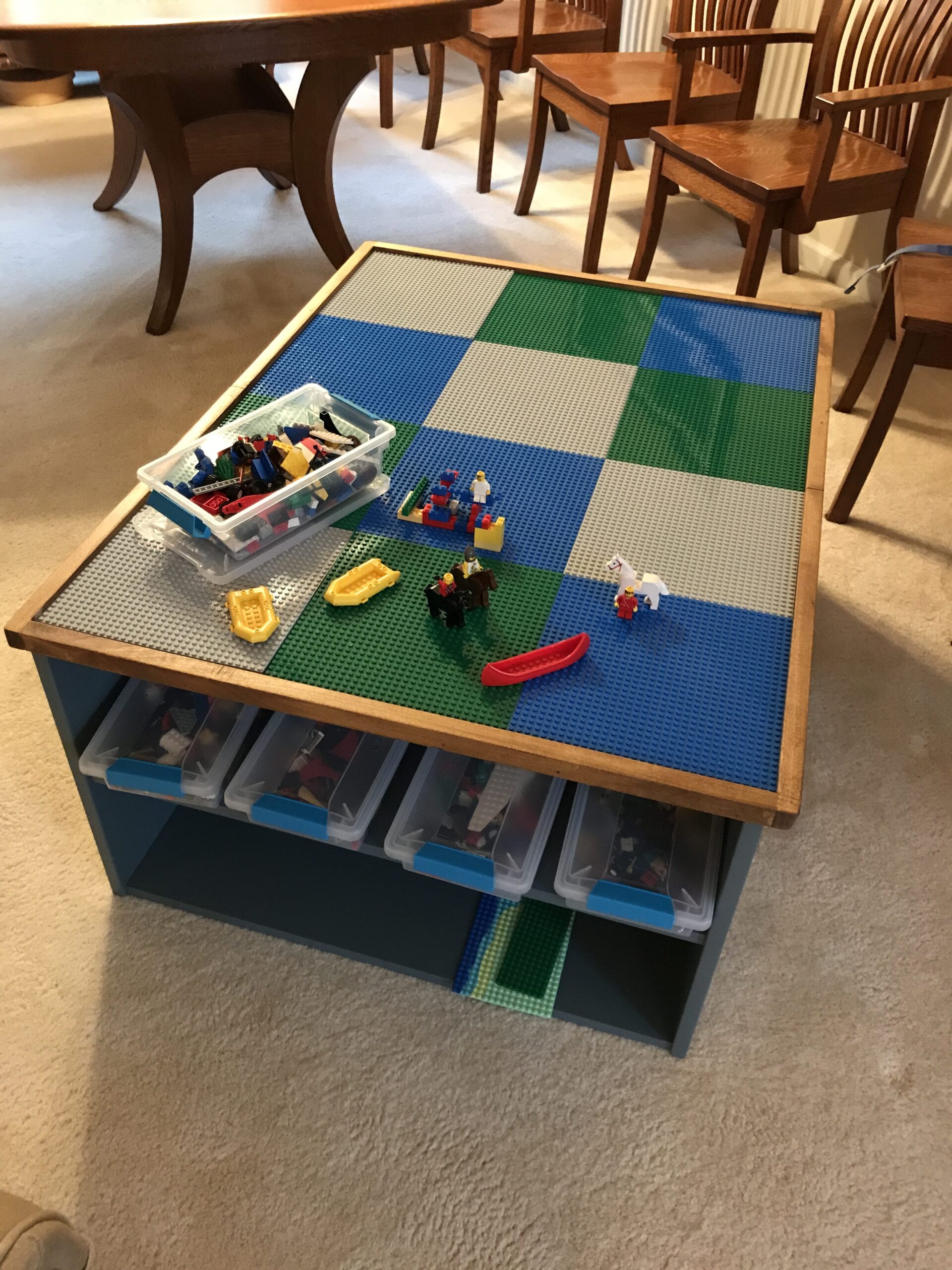 Plan For Lego Table With Shelves Bayne Custom Woodworking Nashville Woodworker Custom