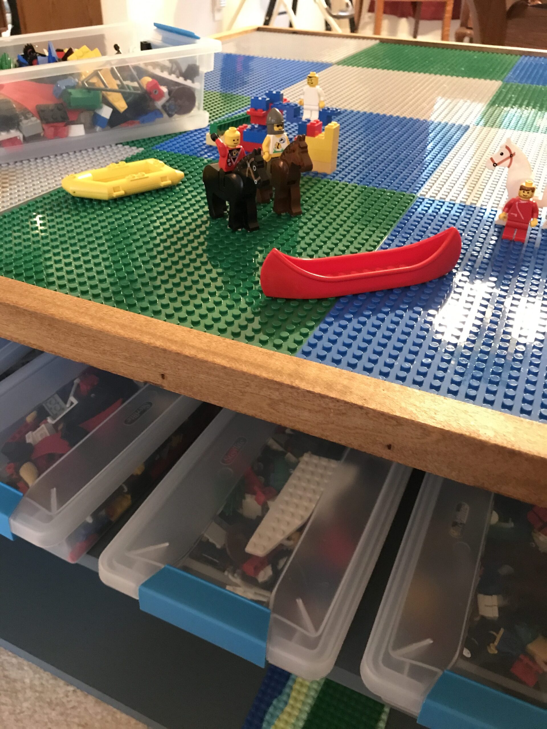 Plan for Lego Table with shelves - Bayne Custom Woodworking | Nashville ...